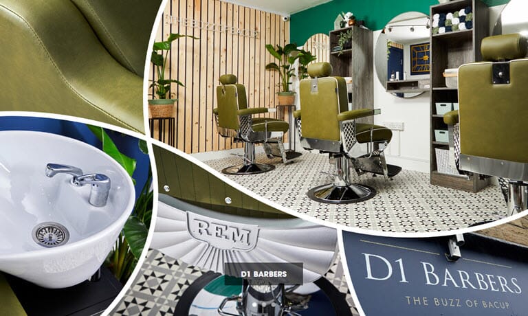 Barberstoler, barberspeil og vasker - Alt til barbersalonger - Wellness ...