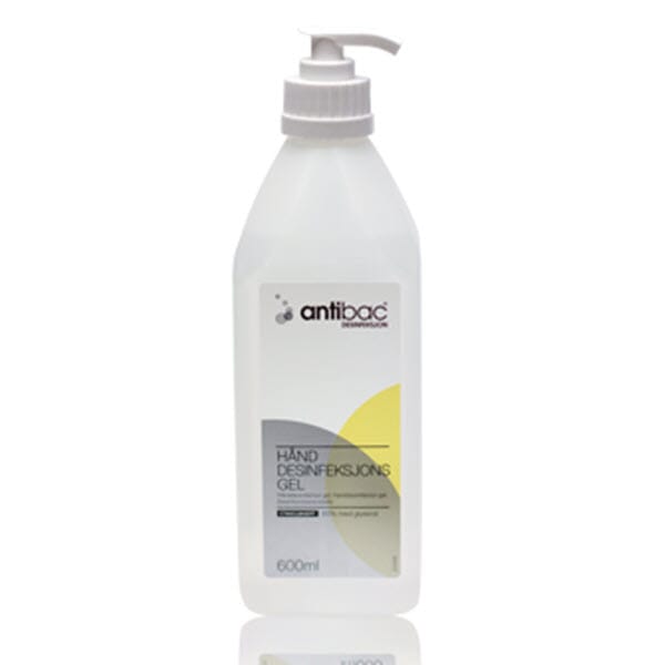Antibac Gel Hånddesinfeksjon (600ml) - Wellness Norge